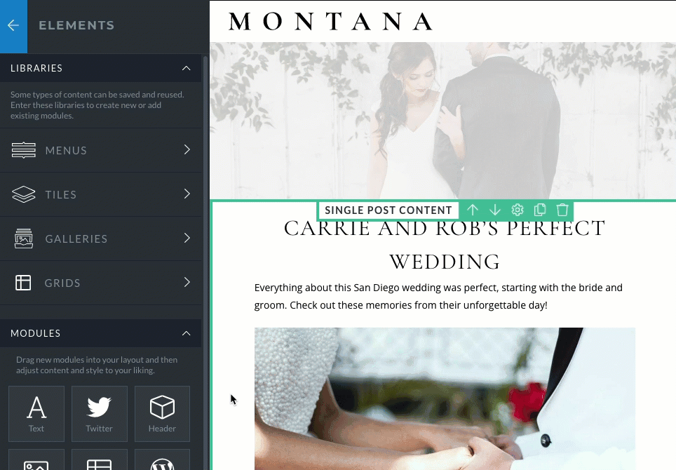 Post/Page header module – ProPhoto Support
